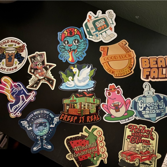 Dutch Bros | Other | Set Of 4 Dutch Bros Stickers | Poshmark